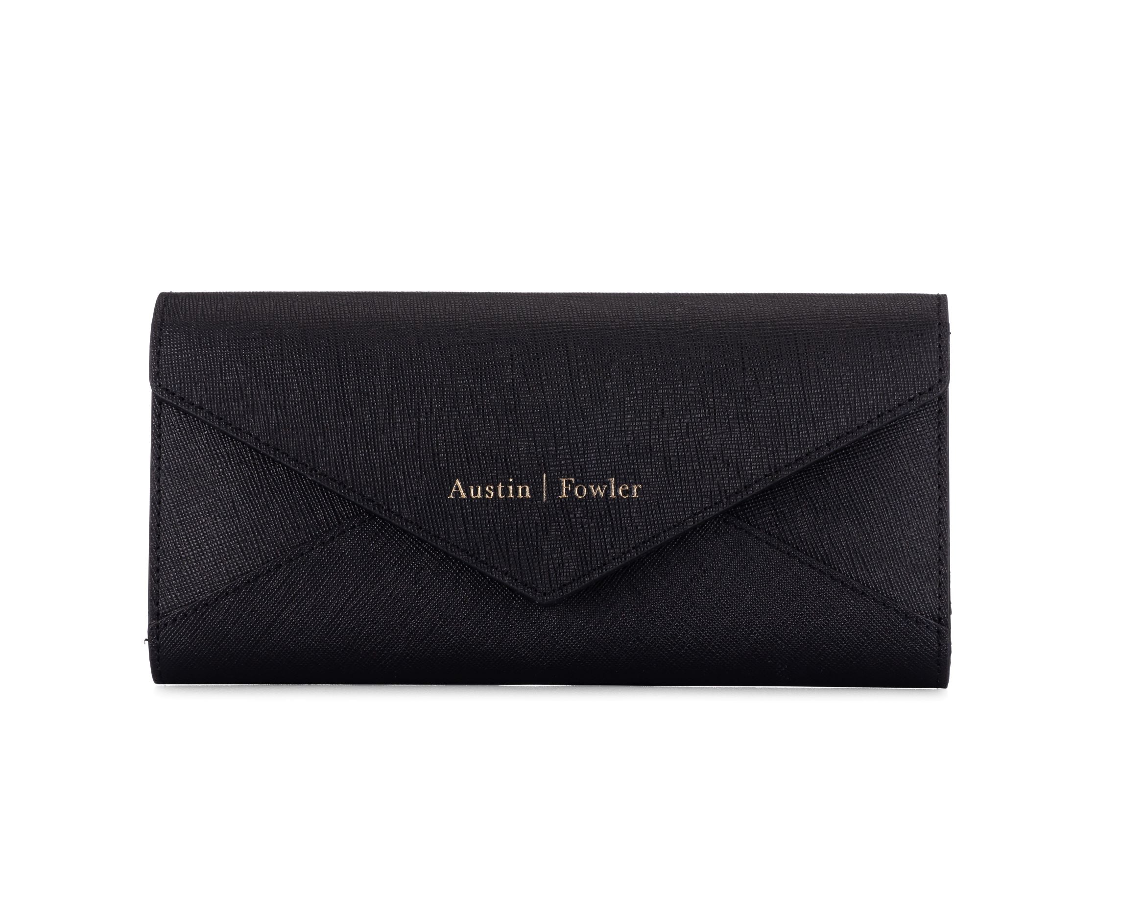 Lynn Envelope Wallet Clutch - Saffiano Leather Day to Night | Austin ...
